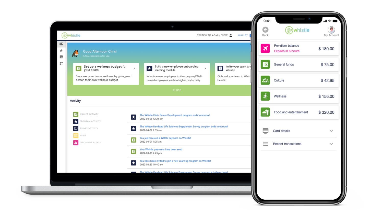 Whistle Rewards and Recognition for construction